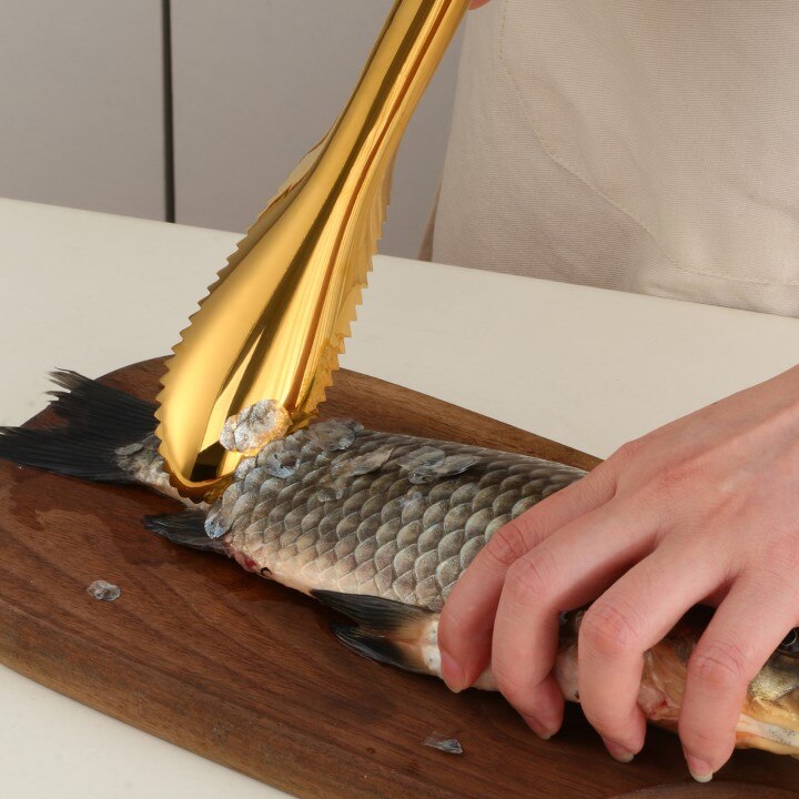 Curatator Manual Profesional pentru Solzi de Peste, SUPER TRENDS®, Otel ...