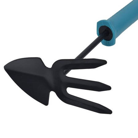 Sapa Dubla de Gradina Metalica cu Maner Albastru 25cm - eMAG.ro