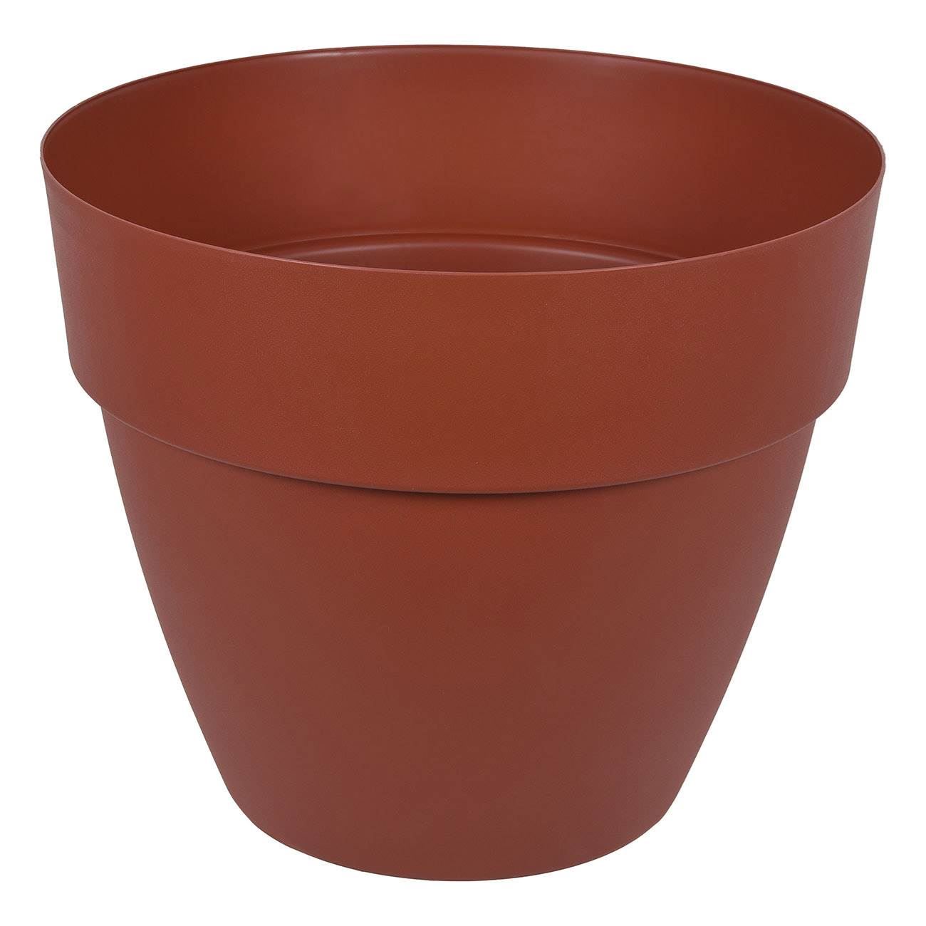 Ghiveci Flori, Plastic, Teracota, Diametru 20 cm - eMAG.ro