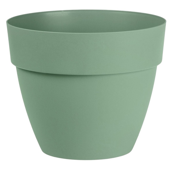 Ghiveci Flori, Plastic, Verde, Diametru 30 cm - eMAG.ro