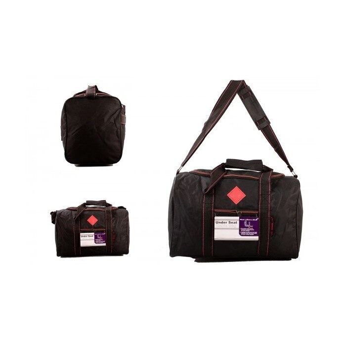 Geanta de calatorie, 40 x 20 x 25 cm, negru cu rosu, Borderline, JBTB65 ...