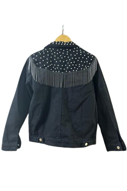 Geaca denim, negru, S - eMAG.ro