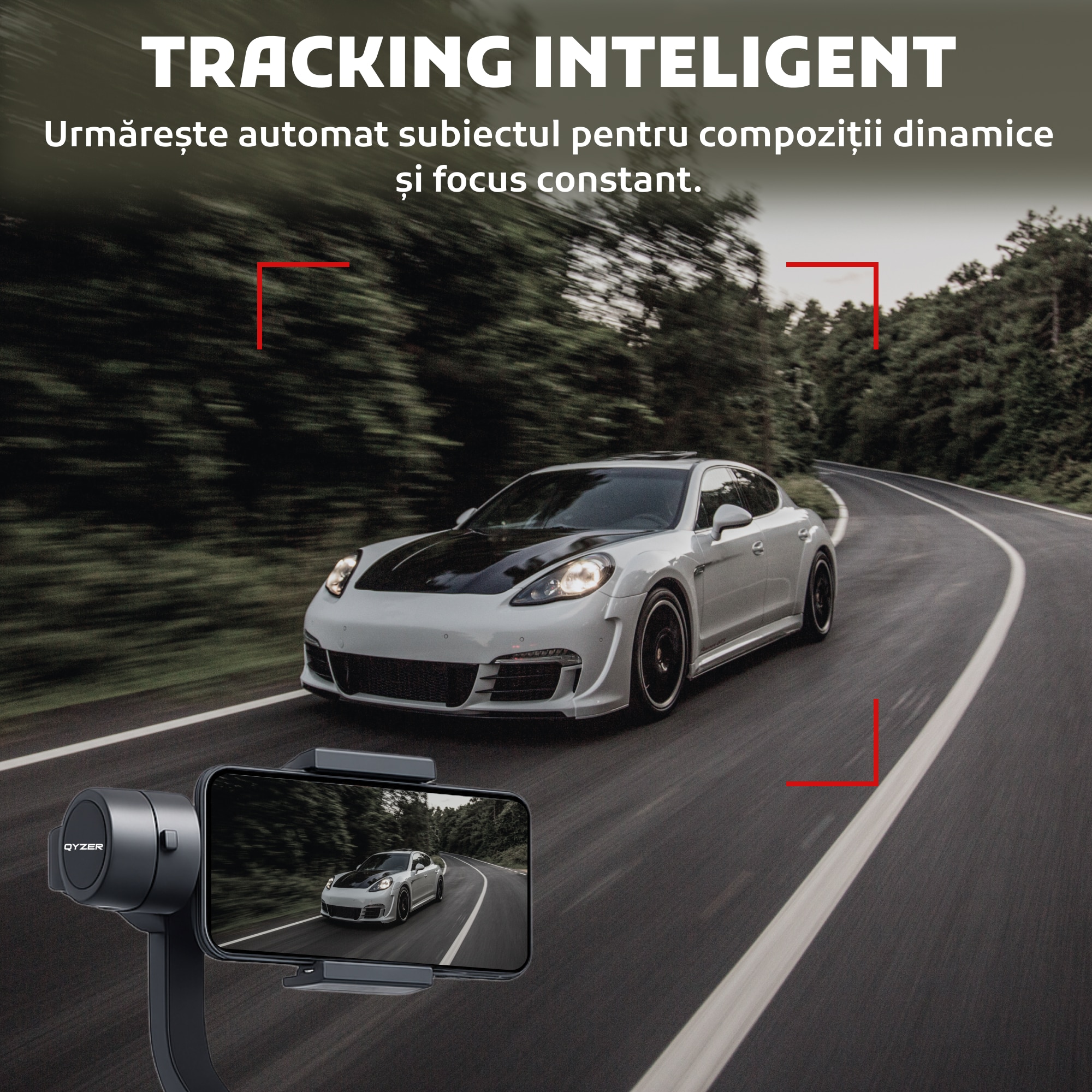 Stabilizator Imagine Telefon, QYZER®, Gimbal Stabilizare 3 Axe Cu ...