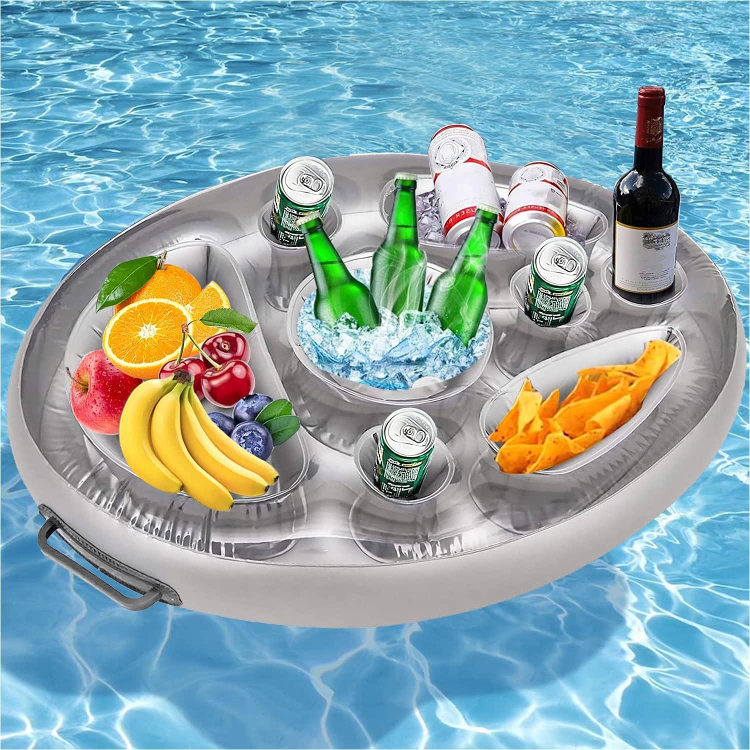 Masa de biliard plutitoare jacuzzi gonflabile bauturi bar gustari - eMAG.ro