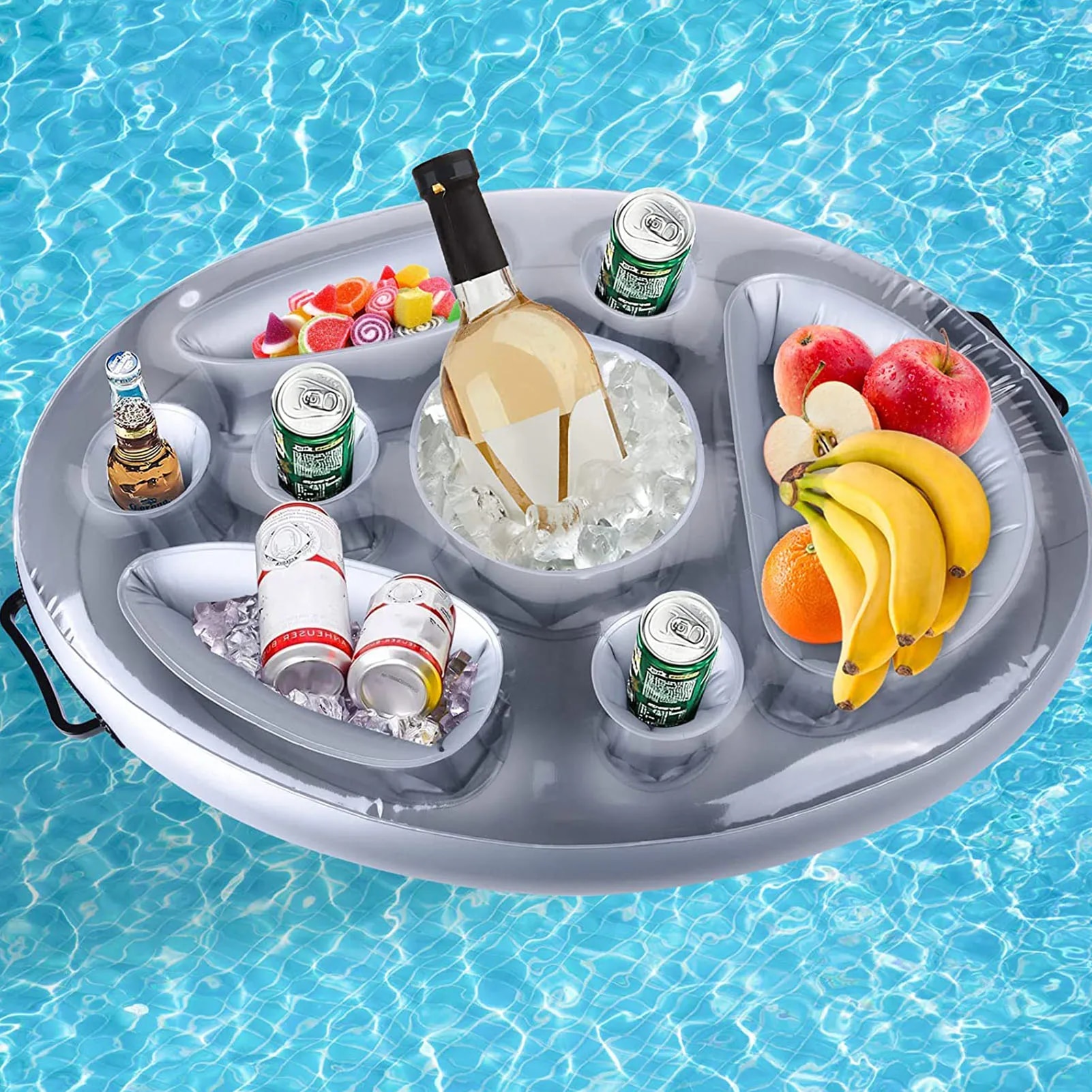 Masa de biliard plutitoare jacuzzi gonflabile bauturi bar gustari - eMAG.ro