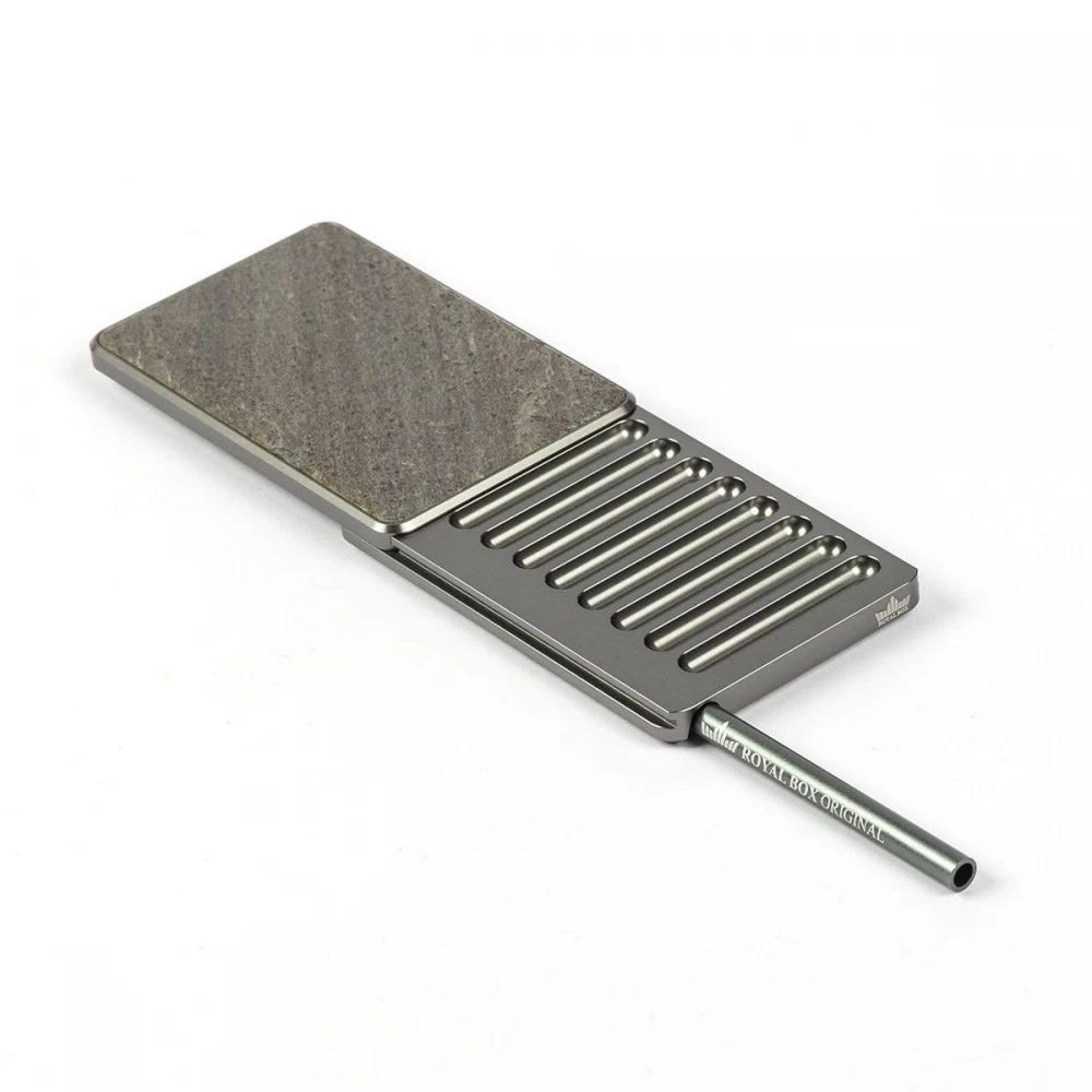 Set recipient depozitare Royal Box Titanium Snuff Box, 8 compartimente ...