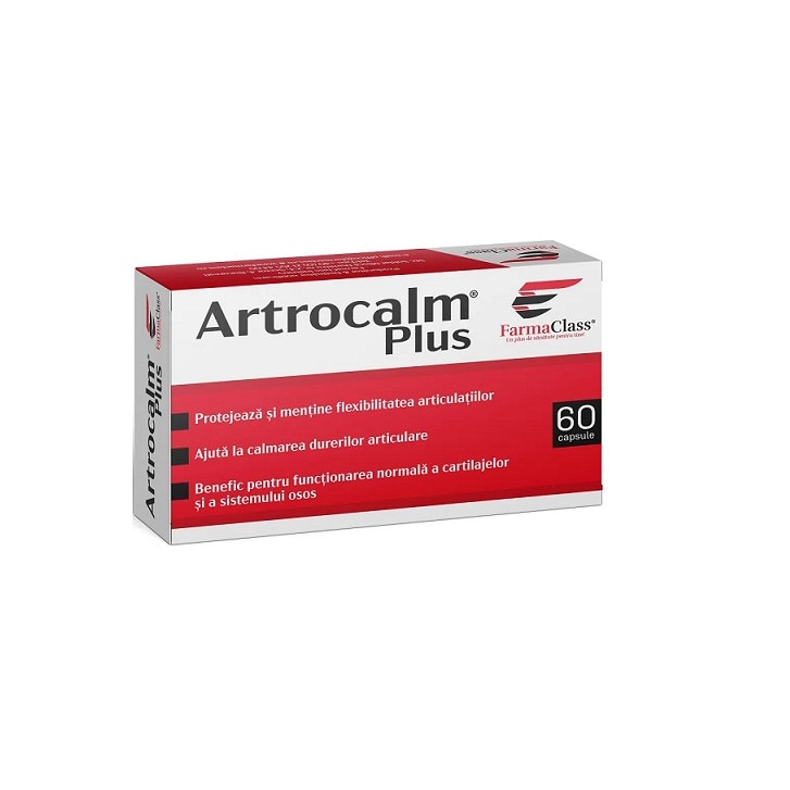 Supliment alimentar Artrocalm Plus, 60 capsule, FarmaClass - eMAG.ro