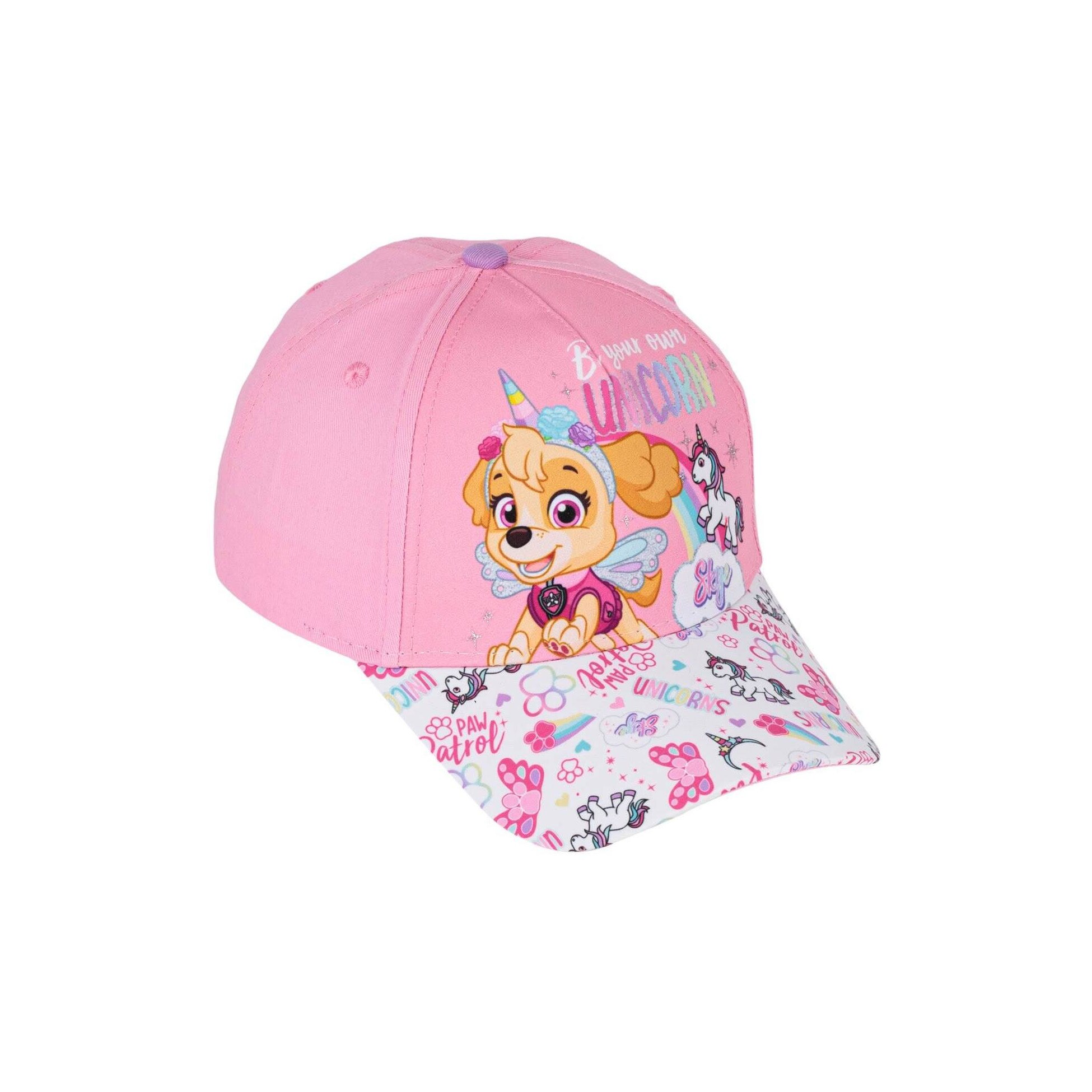 Sapca Copii si Adolescenti, Fete, Paw Patrol, Bumbac, Roz pastel, 52-54 ...