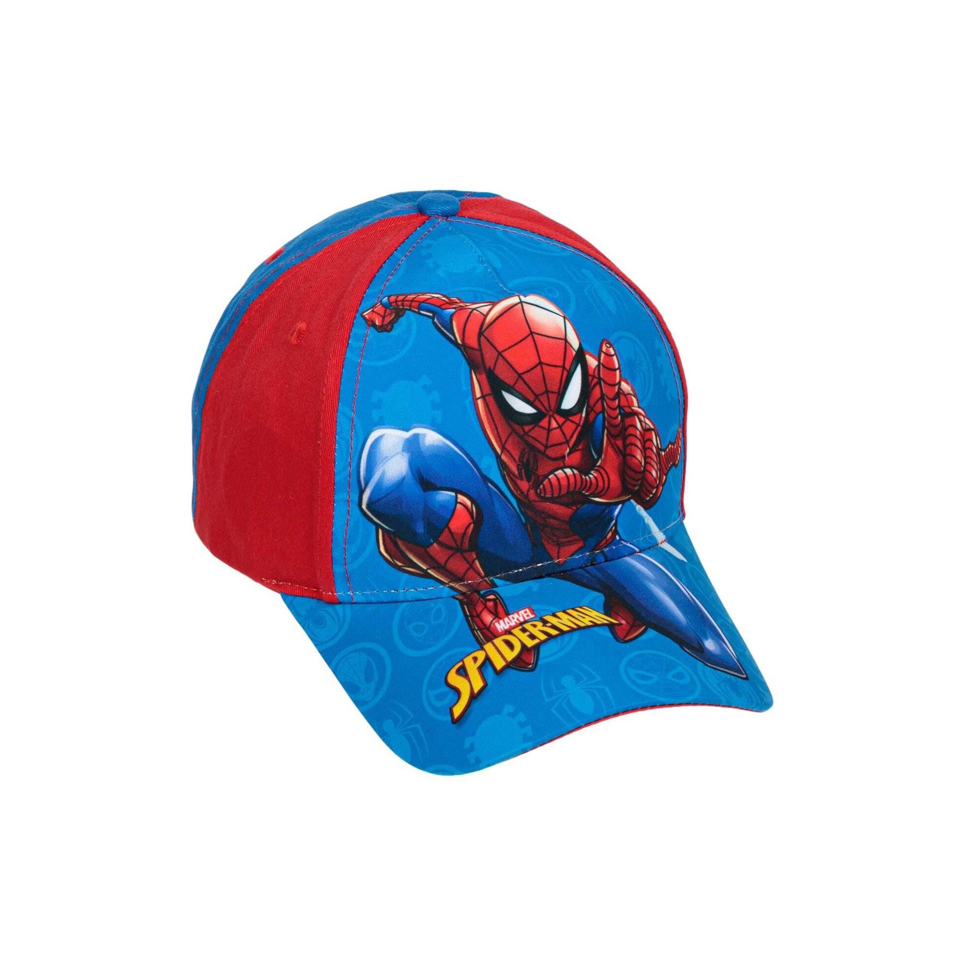 Sapca Copii si Adolescenti, Baieti, Spider-Man, Bumbac, Bleu, 54-55 cm ...