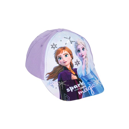 Sapca Copii si Adolescenti, Fete, Frozen, Bumbac, Lila, 54-55 cm - eMAG.ro