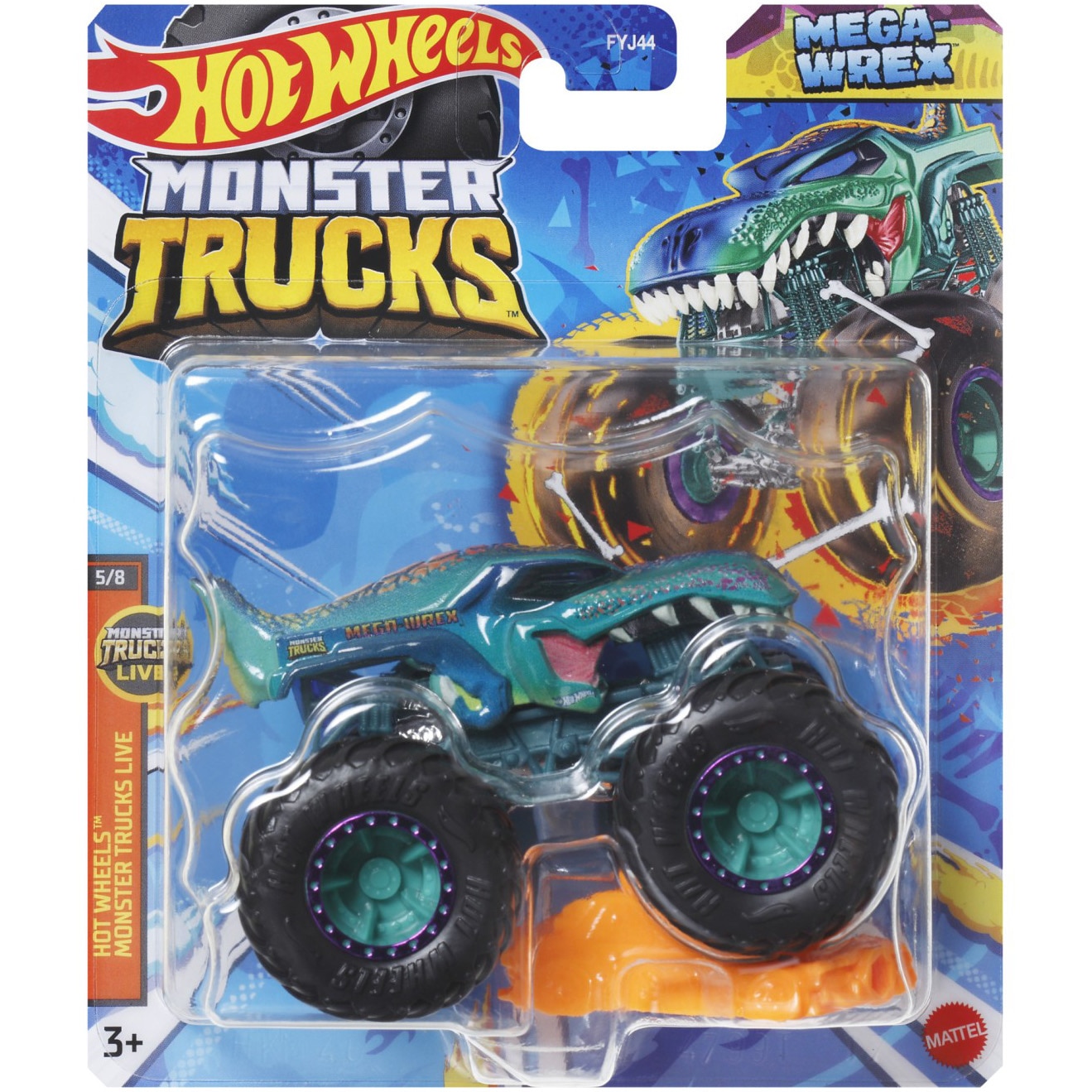 Masinuta Hot Wheels Monster Truck - Mega Wrex, scara 1:64 - eMAG.ro