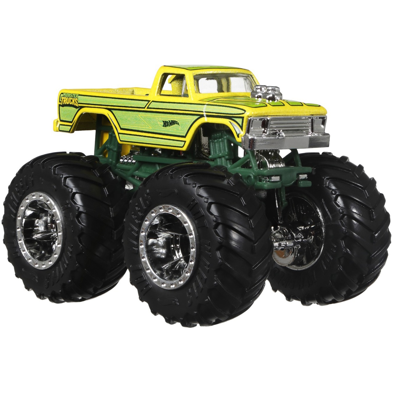Set 2 masinute Hot Wheels - Monster Truck si masinuta metalica, Midwest Madness - eMAG.ro