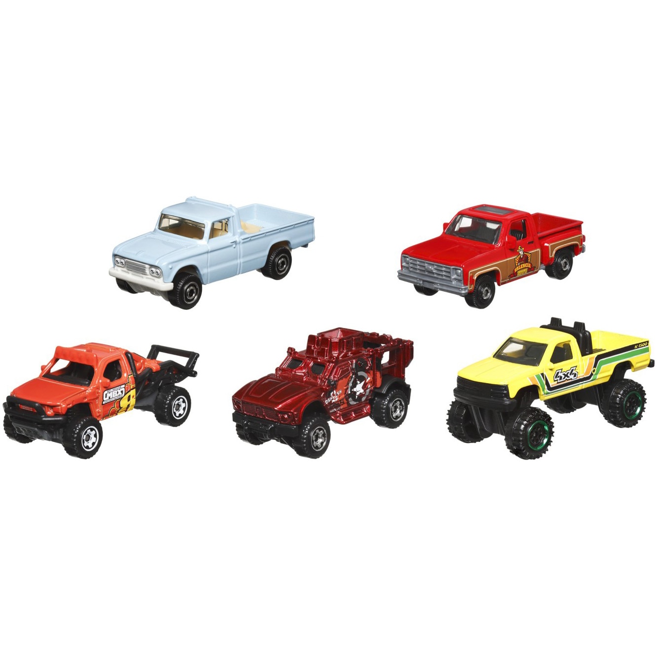 Set 5 masinute Matchbox - MBX, Off Road, scara 1:64 - eMAG.ro