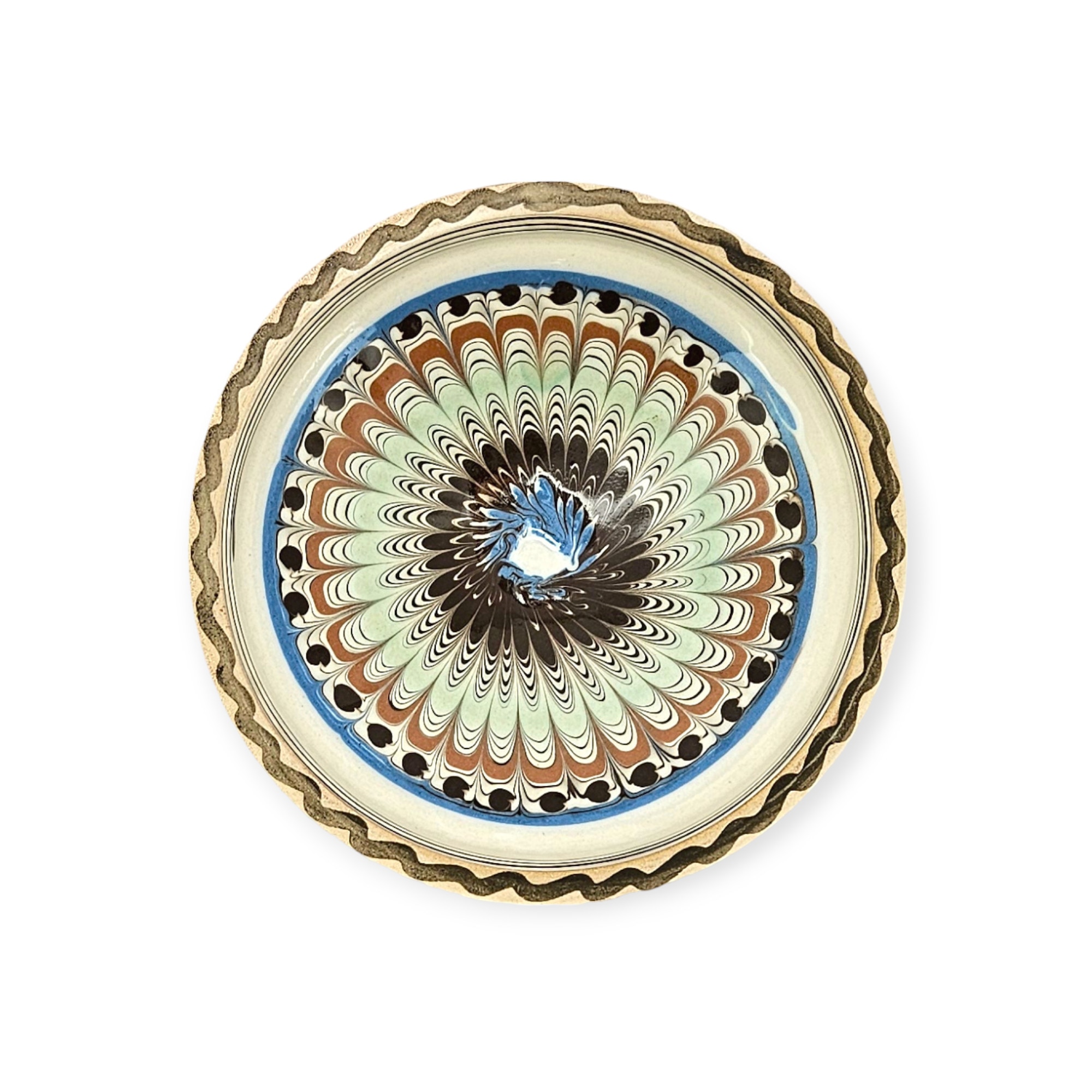 Strachina Traditionala 1012 model Coada de Paun culoare Multicolora ...