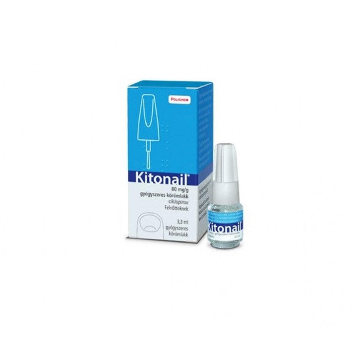 Kitonail, lac de unghii antimicotic, 80 mg/g, 3, 3 ml, Angelini - eMAG.ro