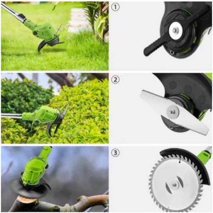 Motocoasa Electrica ALG™, extensibila, pentru taiat iarba, 2 ...