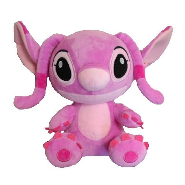Jucarie din plus Angel, personaj din Lilo & Stitch, 25 cm, Roz - eMAG.ro