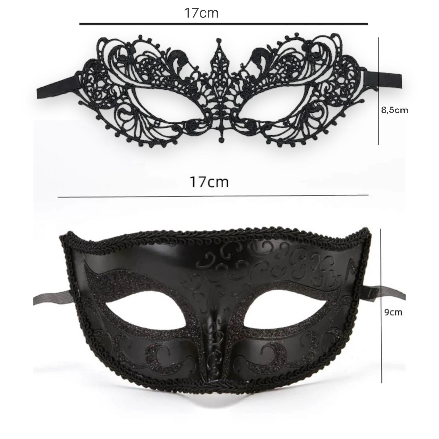 Set doua masti carnaval, ideale pentru bal, cosplay, halloween ...