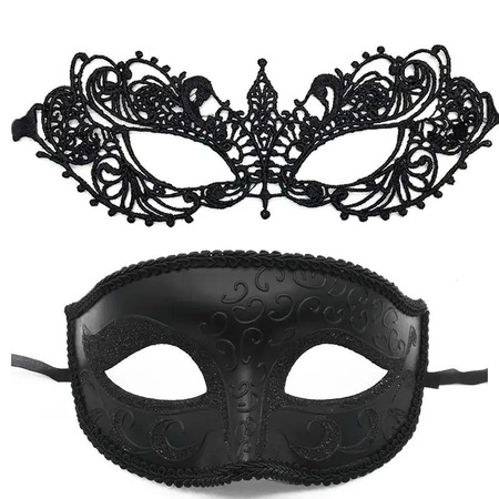 Set doua masti carnaval, ideale pentru bal, cosplay, halloween ...