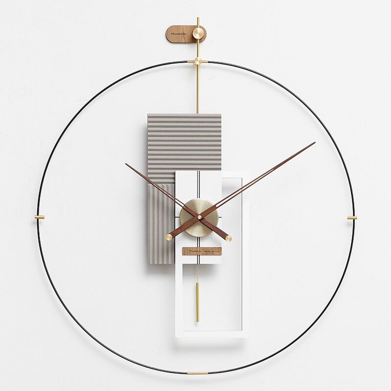 Ceas decorativ de perete cu pendul Louise Gray/White - eMAG.ro
