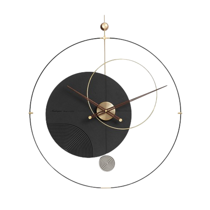 Ceas decorativ de perete cu pendul Unique Black - eMAG.ro