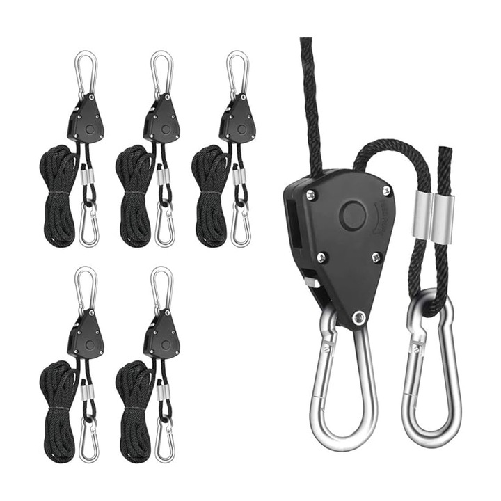 Set 6 franghii cu clichet si carlige, Rqiurpn ®, pentru obiecte ...