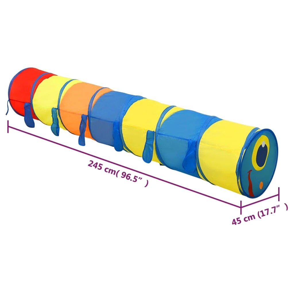 Tunel de joaca pentru copii, multicolor, 245 cm, poliester - eMAG.ro