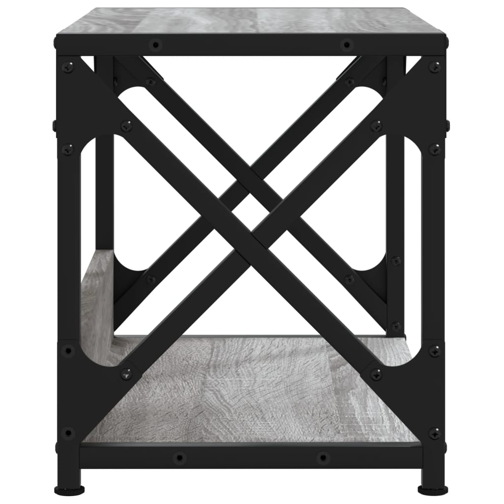 Suport pentru imprimanta cu 2 niveluri, Zakito Europe, Lemn/Metal, Gri ...