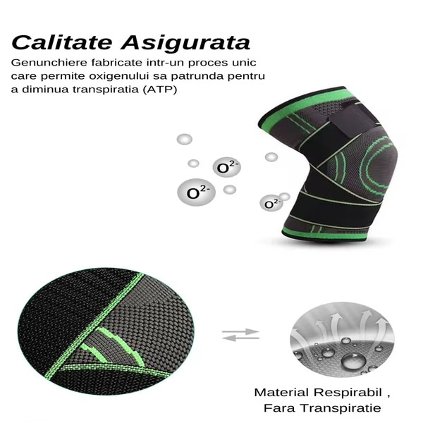 Set 2 genunchiere medicale cu bretele elastice, Marimea XXL, Bandaj ...