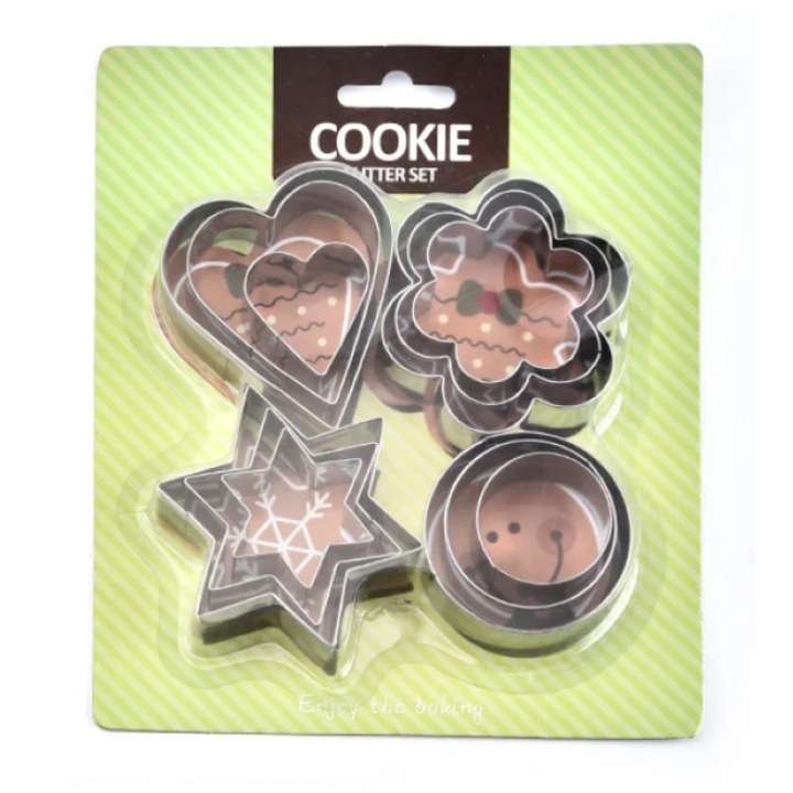 Set 12 forme cutter de patiserie pentru biscuiti, turta dulce ...