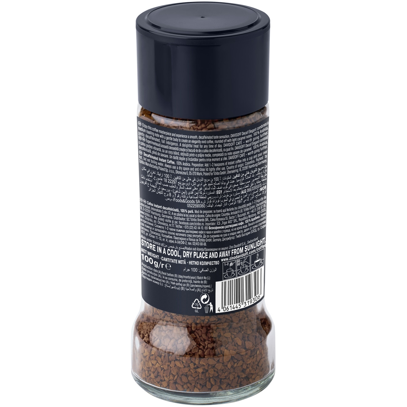 Cafea instant Davidoff Decaf Elegant, 100g - eMAG.ro