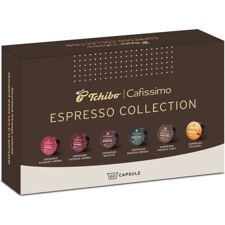 Pachet capsule Tchibo Cafissimo Espresso Collection, 6 arome, 60 buc ...