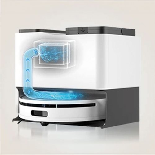 Robot aspirator cu mop si Wi-Fi, Rohnson Mamba Complete RM05, 6000Pa ...