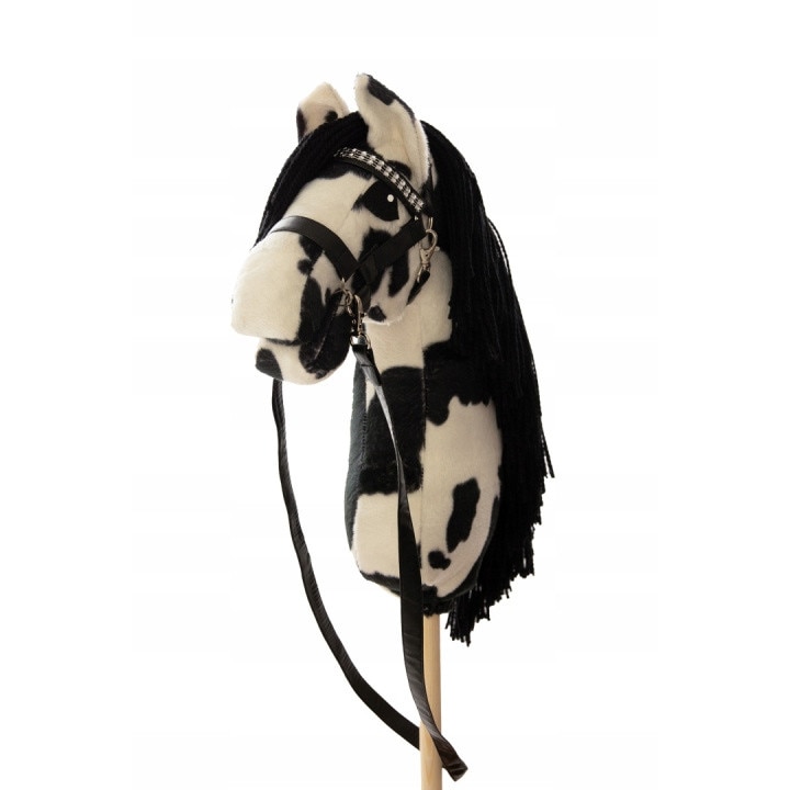 Cal de jucarie interactiv pe bat, set complet cu capastru si frau, 60cm ...