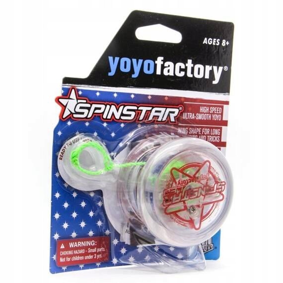 Yoyo Spinstar LED, Yoyofactory, Plastic, Transparent cu Logo Rosu, 36 ...