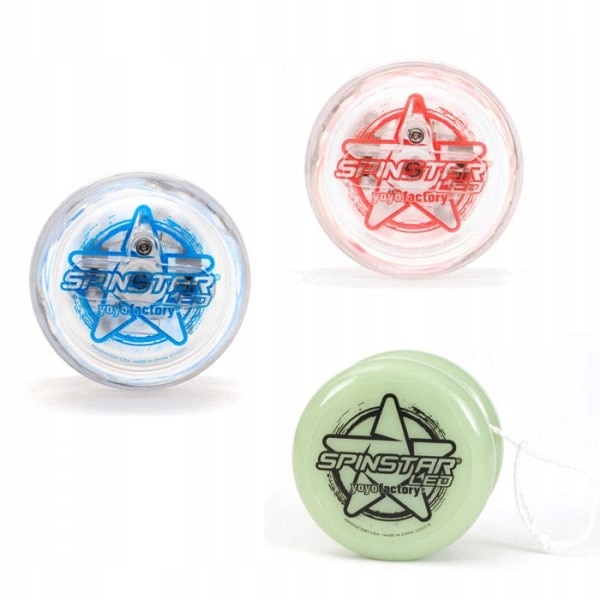 Yoyo Spinstar LED, Yoyofactory, Plastic, Transparent cu Logo Rosu, 36 ...