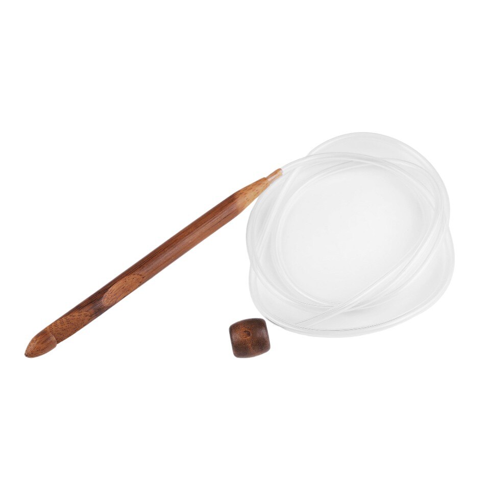 Croseta din bambus pentru crosetat tunisian Crisalida, marime 10 mm ...