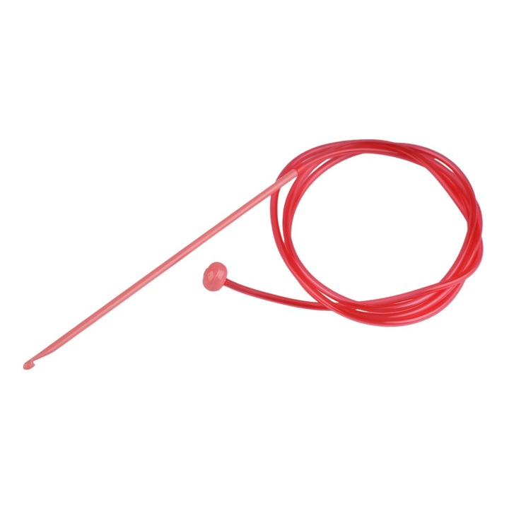 Croseta din plastic pentru crosetat tunisian Crisalida, marime 3.5 mm ...