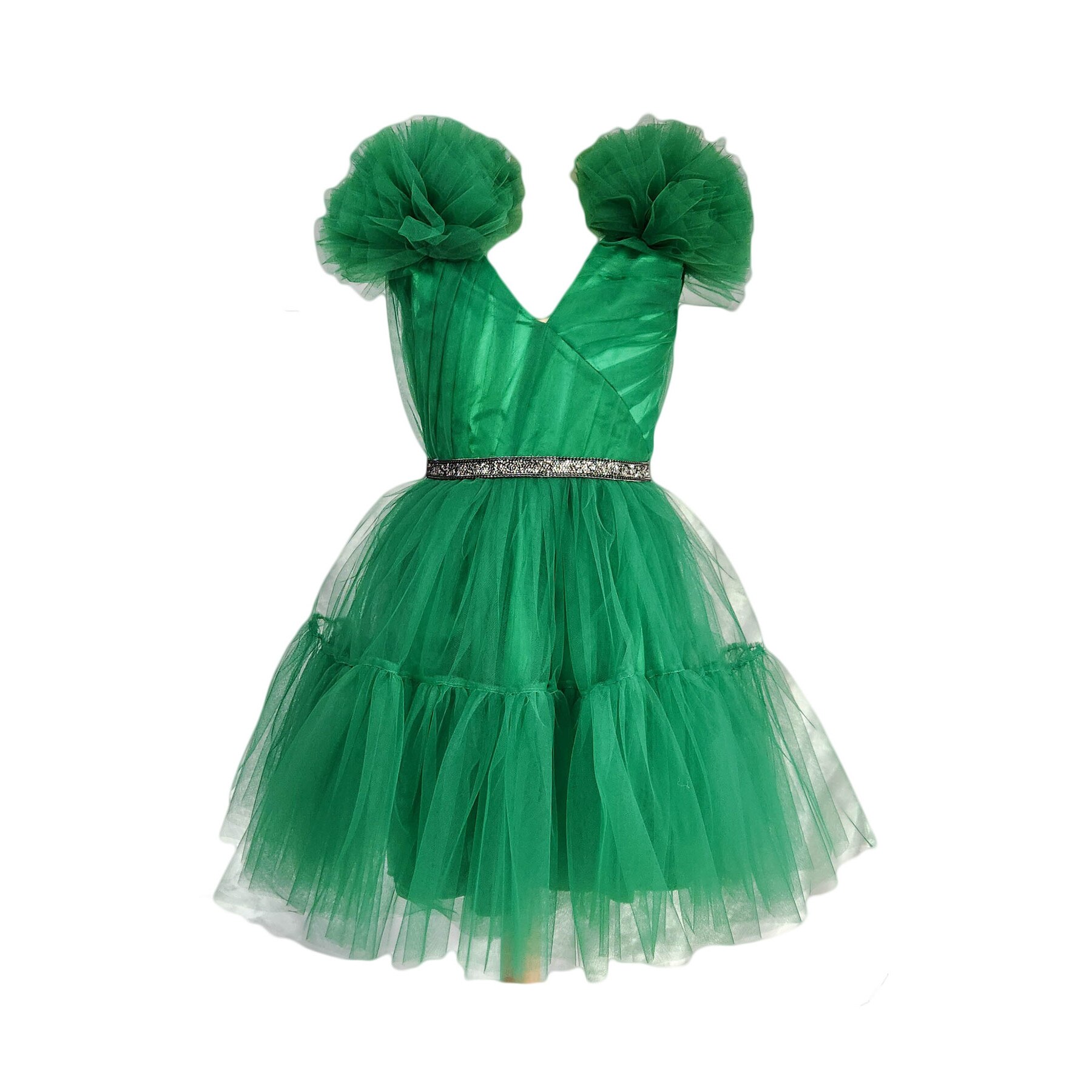 Rochita ocazie eleganta fetite, model Jasmine, culoare verde, marime ...