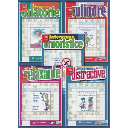 Pachet de integrame calatorie, integrame culinare, integrame usoare ...