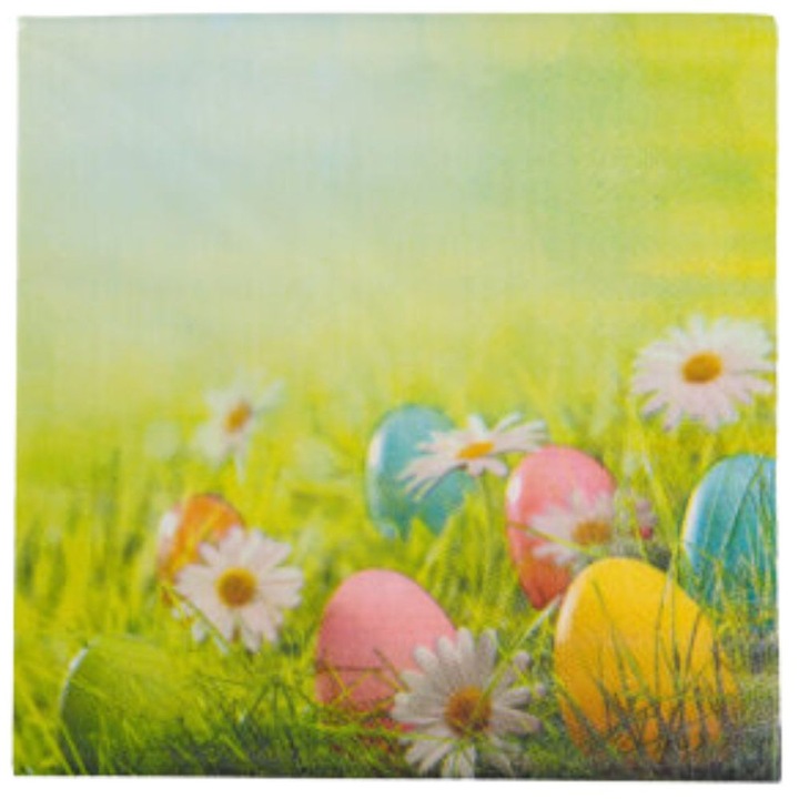 Set 20 buc Servetele Mercaton pentru Sarbatorile Pascale, Model cu Oua ...