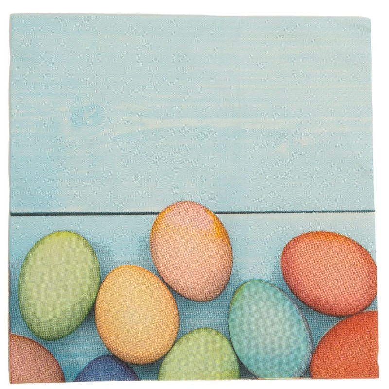 Set 40 buc Servetele Mercaton pentru Sarbatorile Pascale, Model cu Oua ...