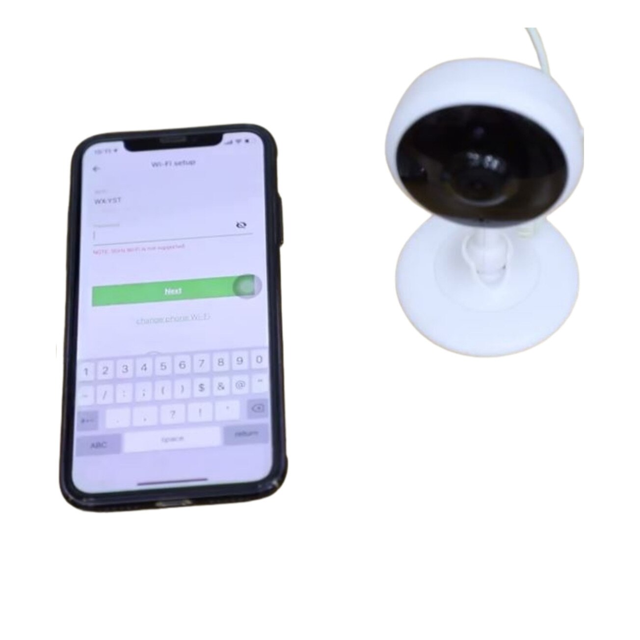 Camera pentru bebelusi cu WiFi real 2.0MP 1080P HD si inregistrarea ...