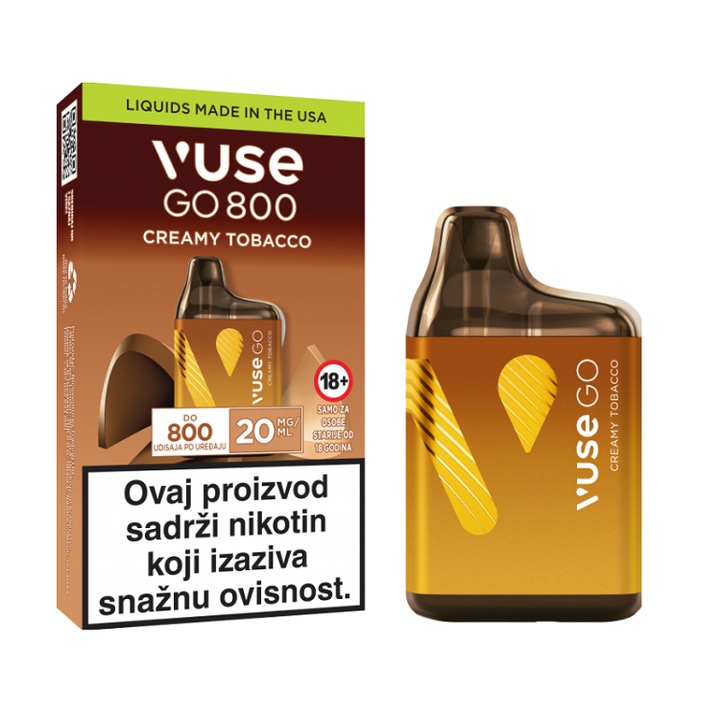 Tigara electronica de unica folosinta, Vuse GO 800 - Creamy Tobacco ...
