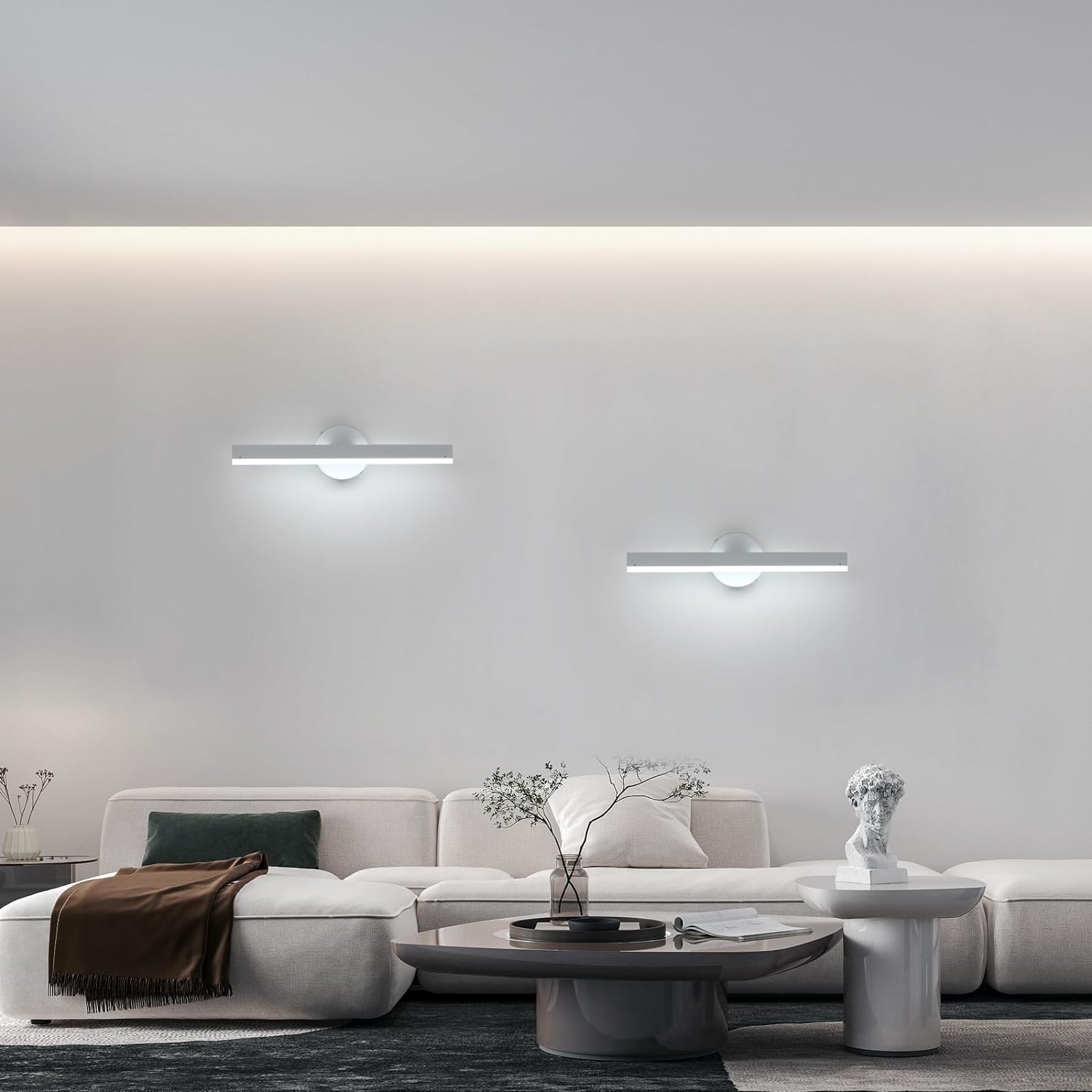 Aplica de perete cu LED, Toolight, Alb, 12 W, 1350 Lm, 6500 K Rece ...