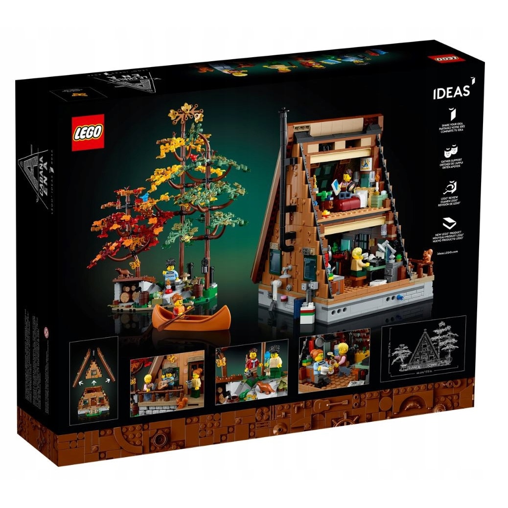 Set de constructie LEGO Ideas, Chatka w ksztalcie litery A, 2082 piese ...