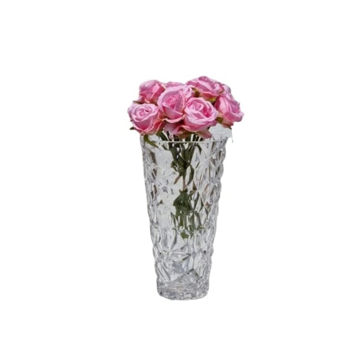 Vaza pentru flori decorativa, sticla 30 cm-Concept E Efrall - eMAG.ro