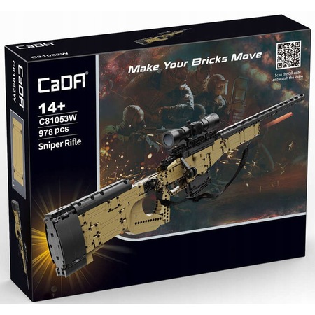 Set constructie CaDa - Arma AWM Sniper Rifle, C81053W, 978 piese - eMAG.ro