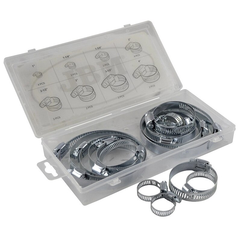 Trusa set 20 coliere metalice JBM, pentru furtune, dimensiuni 1 inch ...
