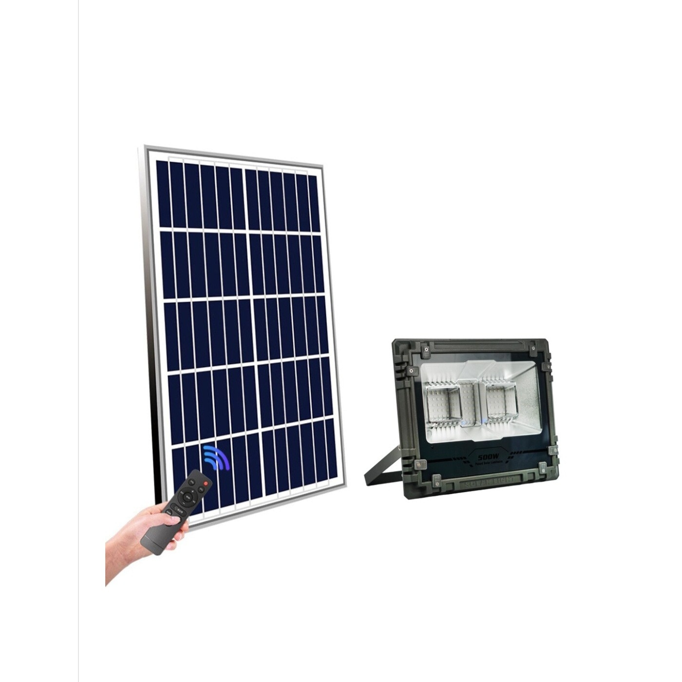 Proiector solar LED 500w, cu panou solar, RMG - eMAG.ro